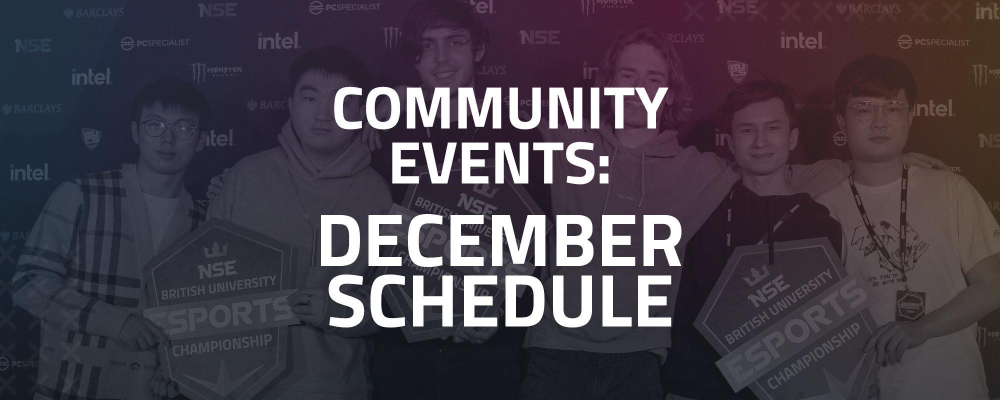 December Community Events Schedule | National Student Esports