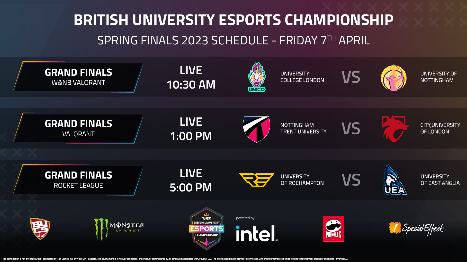 BUEC Spring 2023 Finals - Friday Schedule & Preview | National Student ...