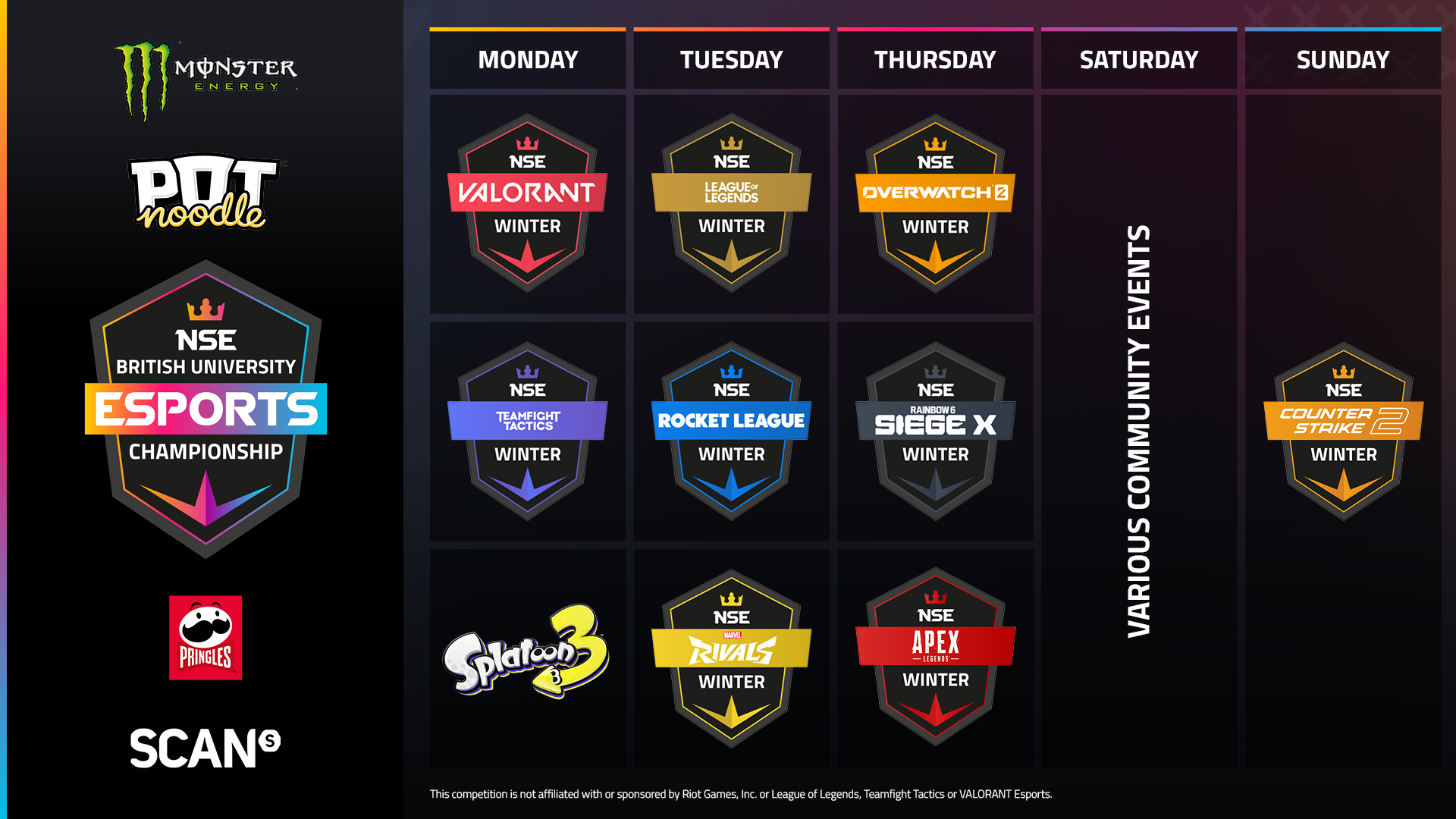 BUEC WINTER 2025: SIGN-UPS OPEN NOW! | National Student Esports